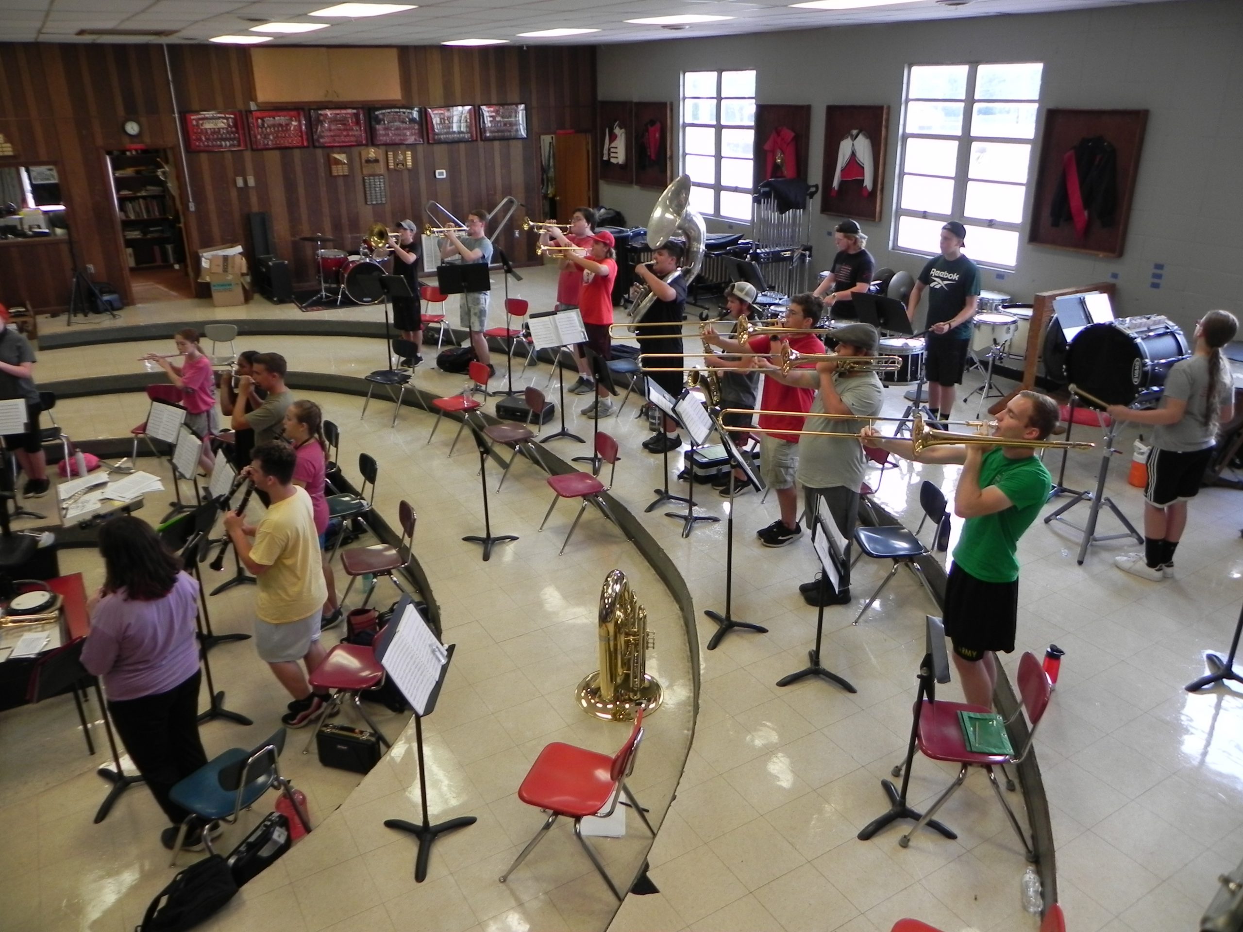 HHS band prepares for performances during school year - Houston Herald