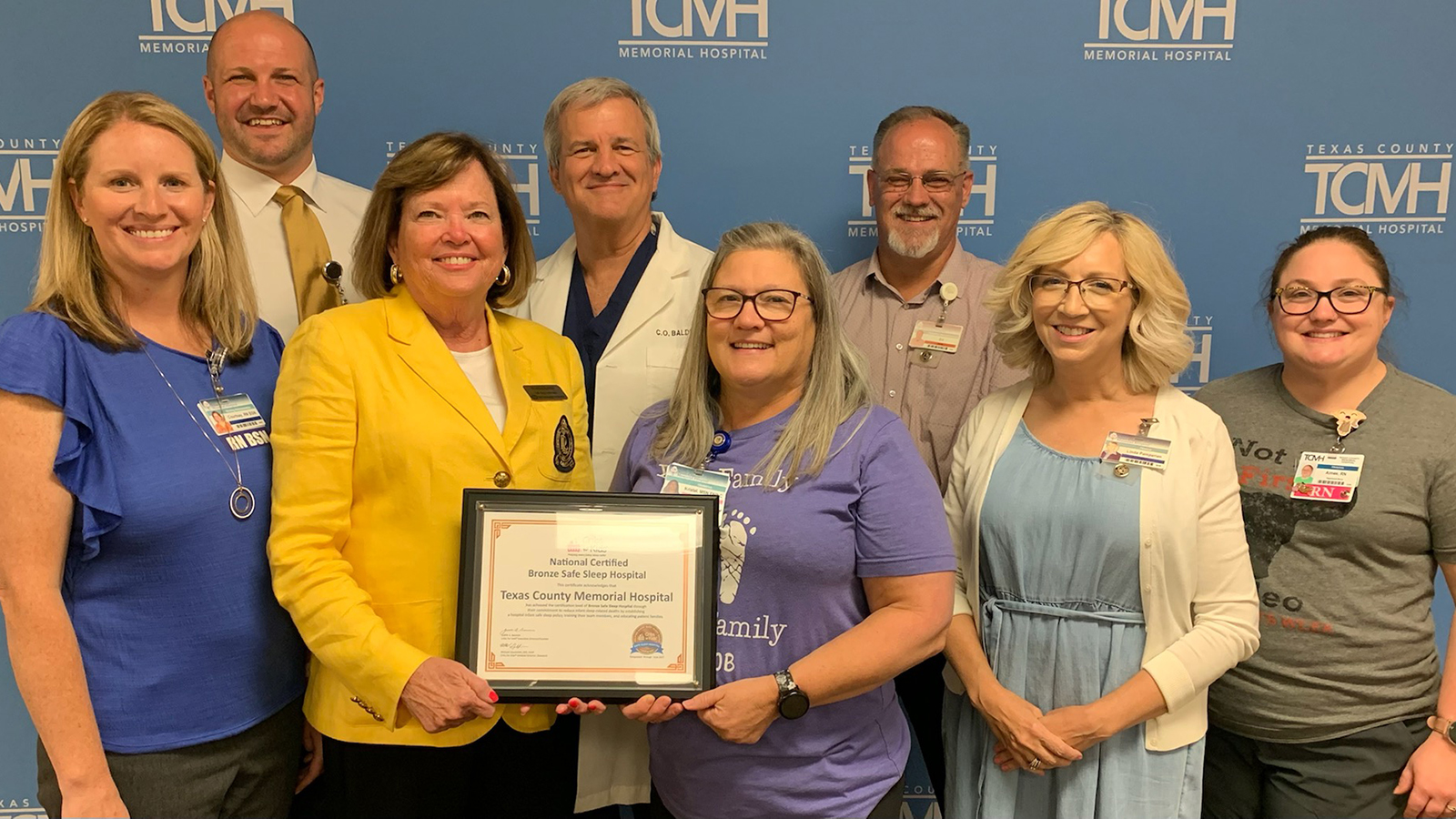 Hospital achieves bronze level safe sleep certification - Houston Herald