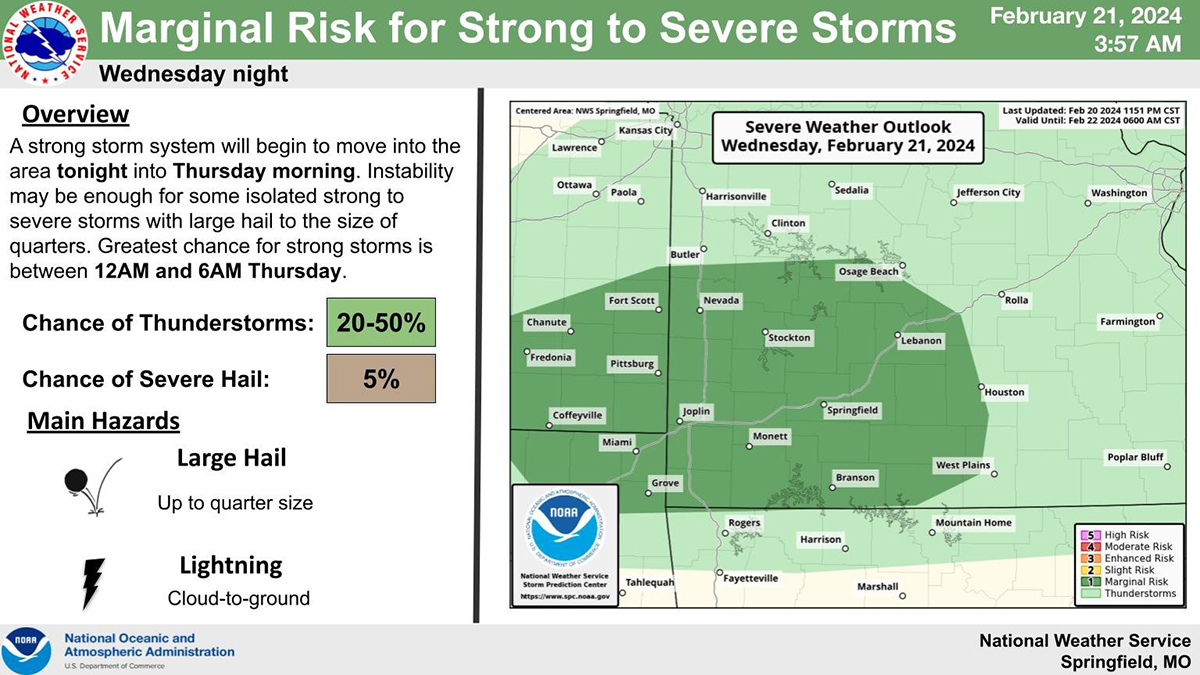 Weather Service: Strong, severe storms expected in Ozarks - Houston Herald