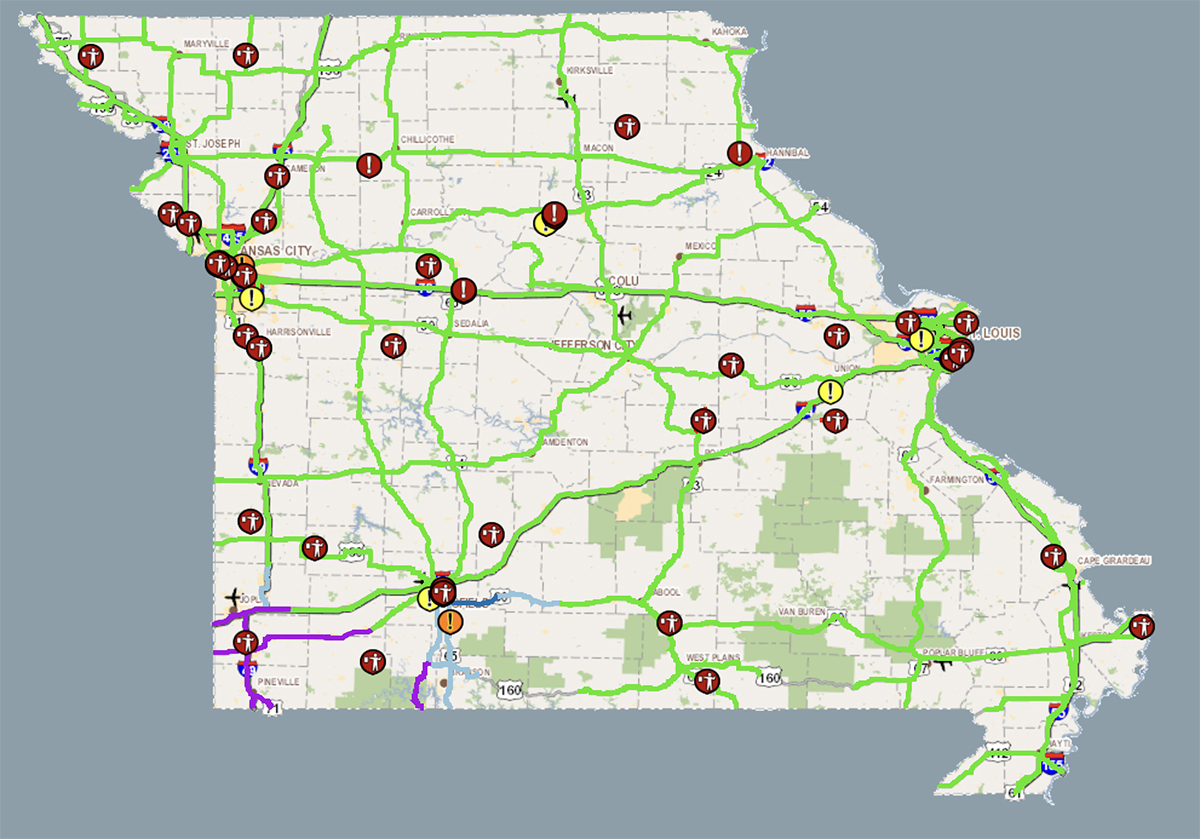 MAP: Latest conditions on the state's highways - Houston Herald