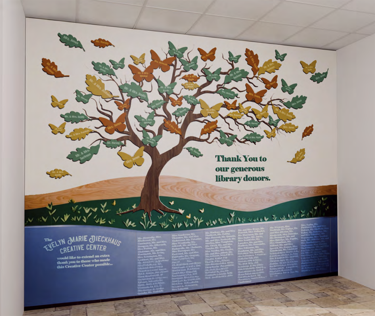 Library unveils donor tree design for new Houston branch - Houston Herald